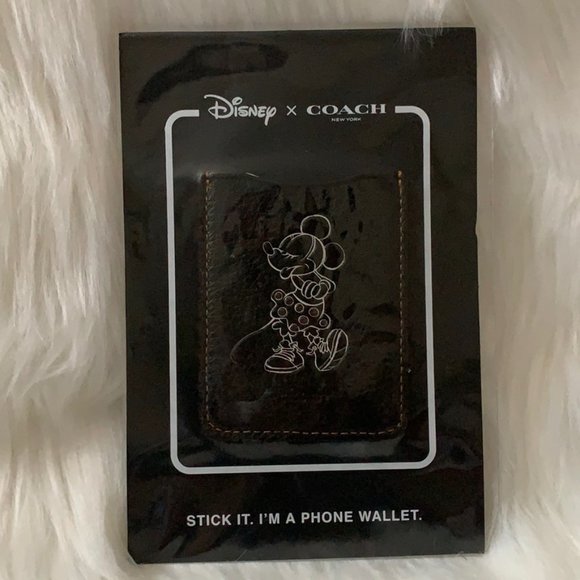 Coach | Accessories | Coach X Disney Minnie Mouse Phone Pocket Sticker ...